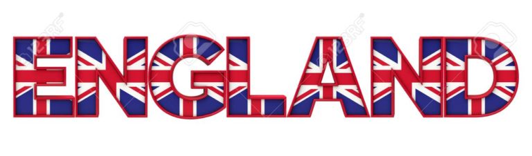 England word made from union jack flag lettering. 3D Rendering-Free Web ...